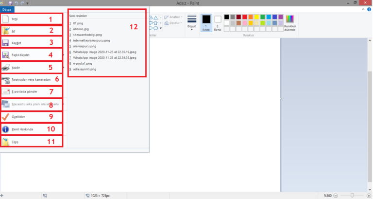 Paint Nedir? Nasıl Kullanılır? – BİLİŞİM NOTLARI